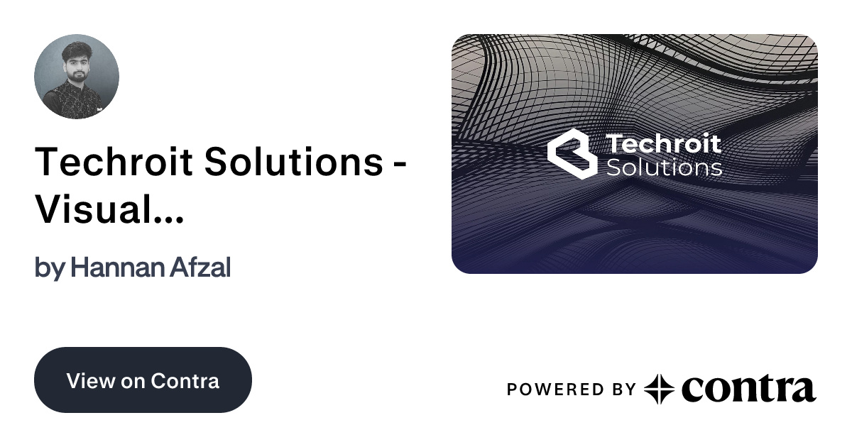 Techroit Solutions - Visual Identity by Hannan Afzal