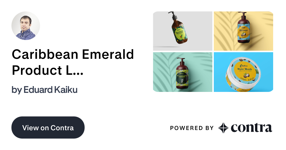 Caribbean Emerald Product Label Designs by Eduard Kaiku