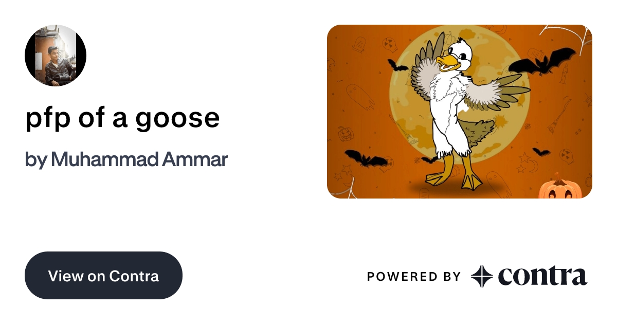 pfp of a goose by Muhammad Ammar