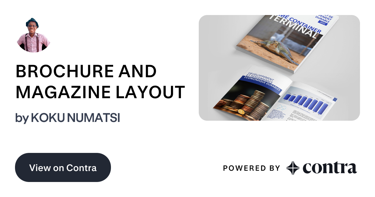 BROCHURE AND MAGAZINE LAYOUT by KOKU NUMATSI