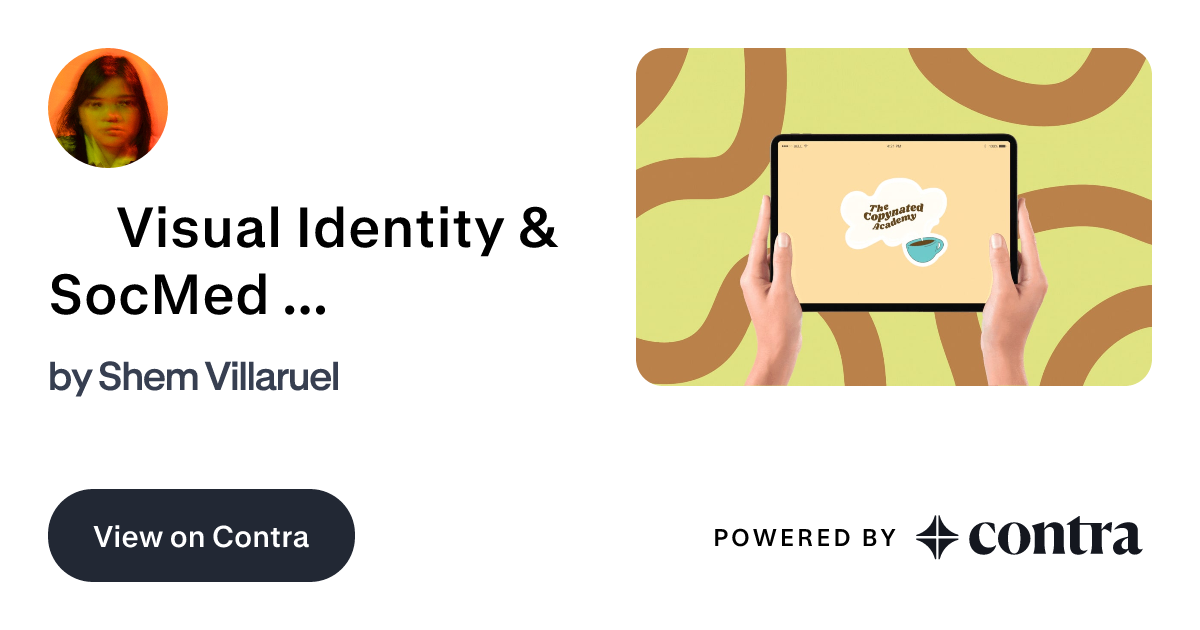 ☕ Visual Identity & SocMed Post - The Copynated Academy by Shem Villaruel