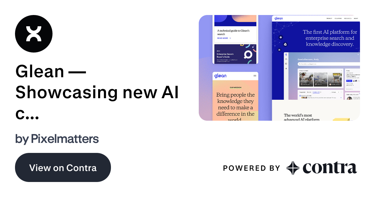 Glean — Showcasing new AI capabilities by Pixelmatters