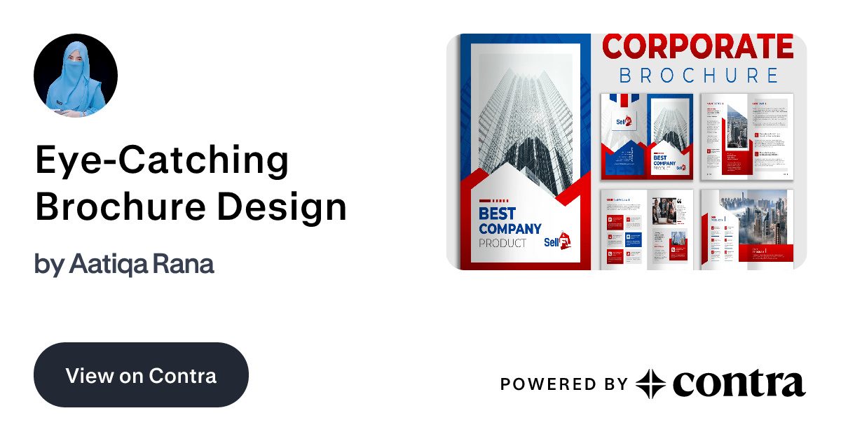 Eye-Catching Brochure Design by Aatiqa Rana