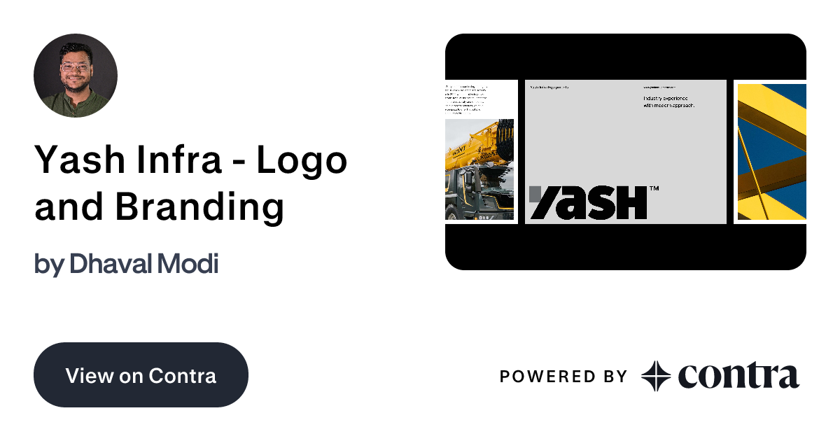 Yash Infra - Logo and Branding by Dhaval Modi