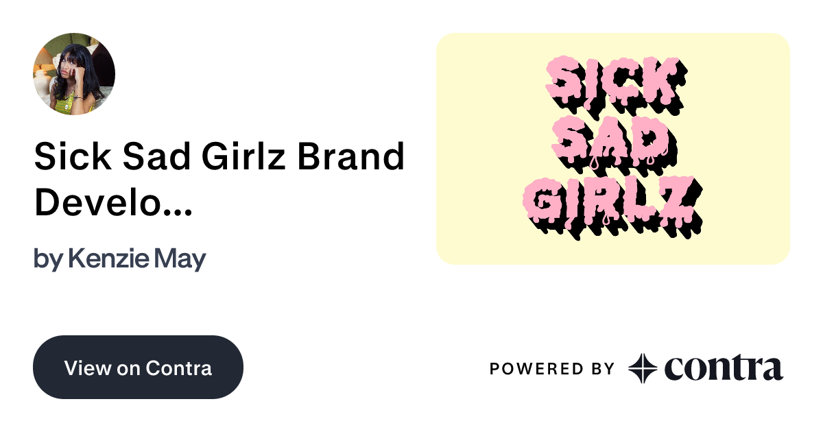 Sick Sad Girlz Brand Development by Kenzie May