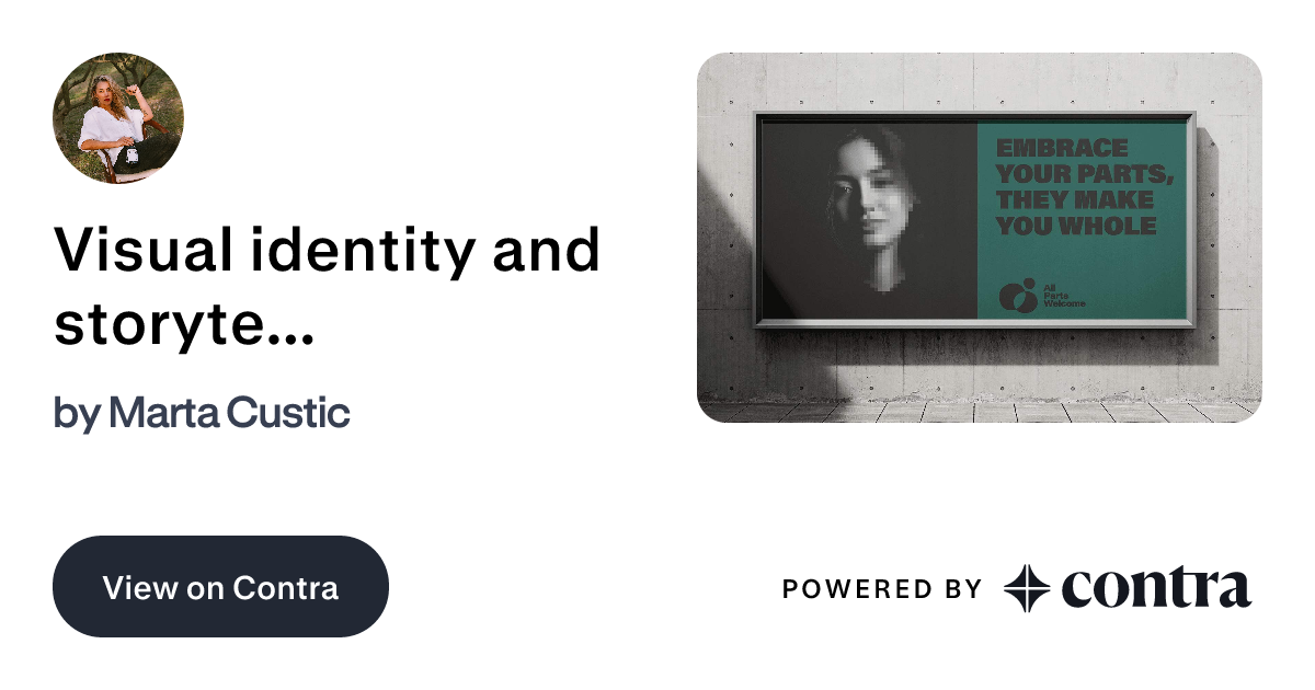 Visual identity and storytelling - All parts Welcome by Marta Custic