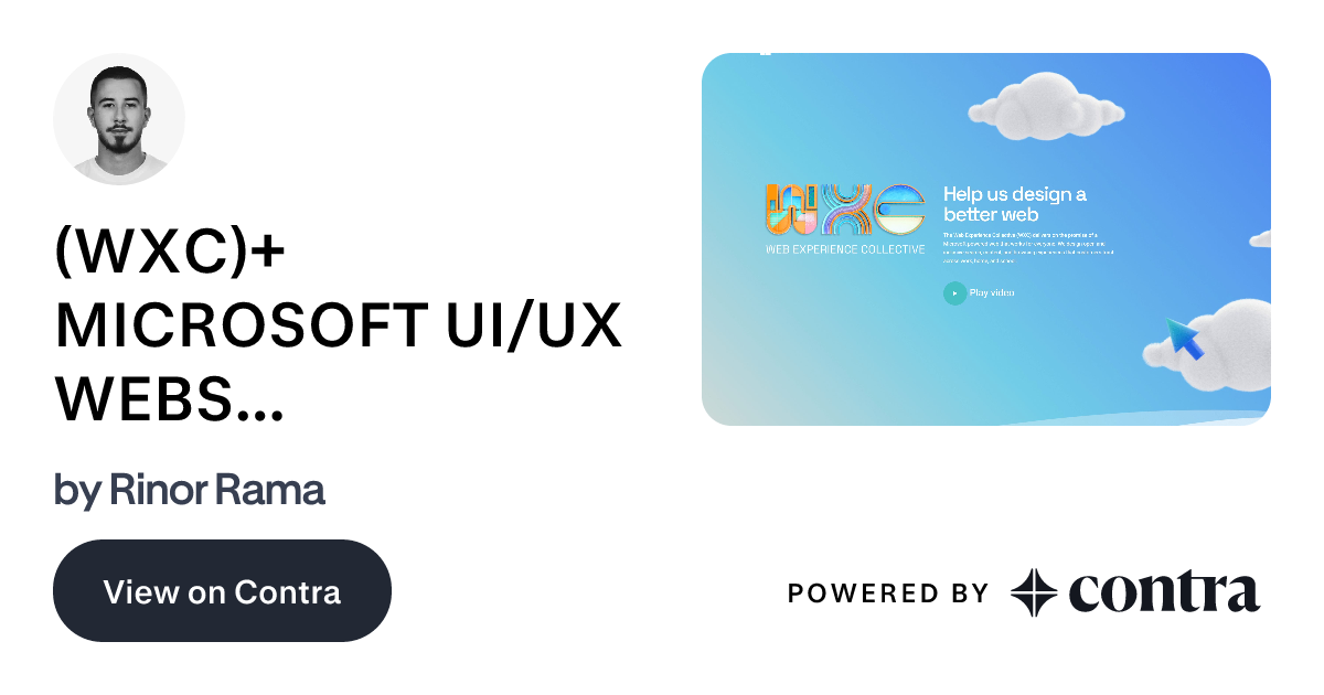 (WXC)+ MICROSOFT UI/UX WEBSITE DESIGN by Rinor Rama