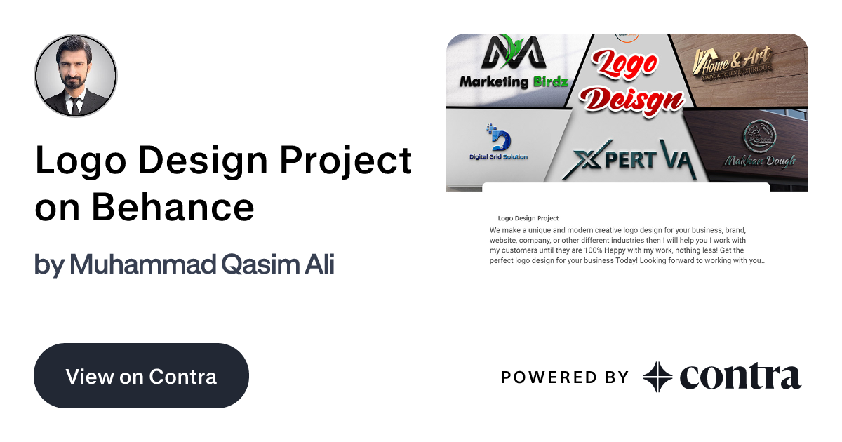 Logo Design Project on Behance by Muhammad Qasim Ali