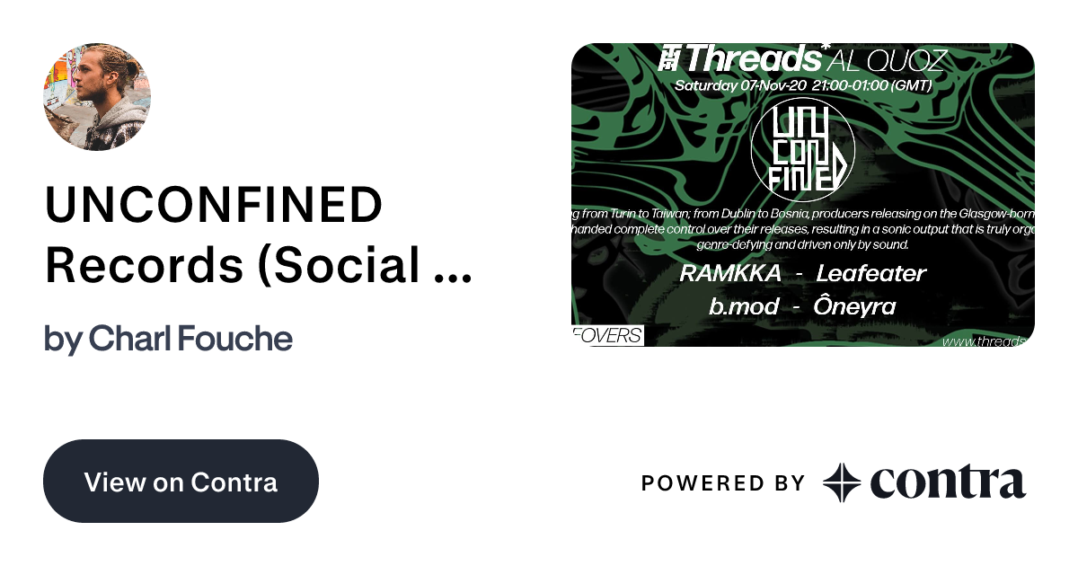 UNCONFINED Records (Social Media Management) by Charl Fouche