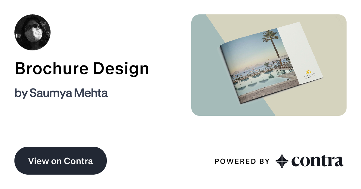 Brochure Design by Saumya Mehta
