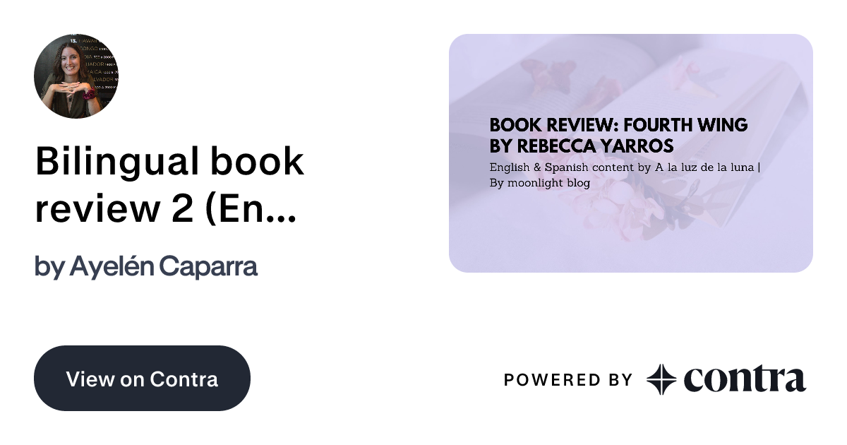 Bilingual book review 2 (English & Español) by Ayelén Caparra
