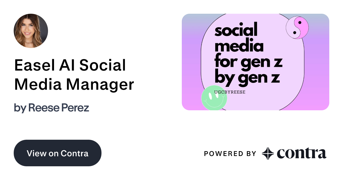 Easel AI Social Media Manager by Reese Perez