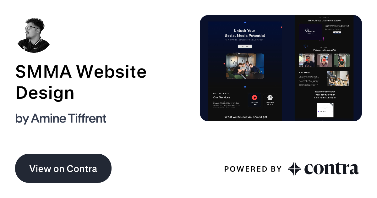 SMMA Website Design by Amine Tiffrent