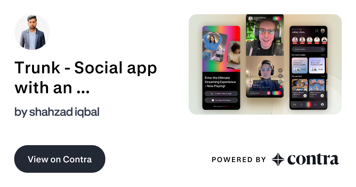 Trunk - Social app with an e-commerce solution by shahzad iqbal