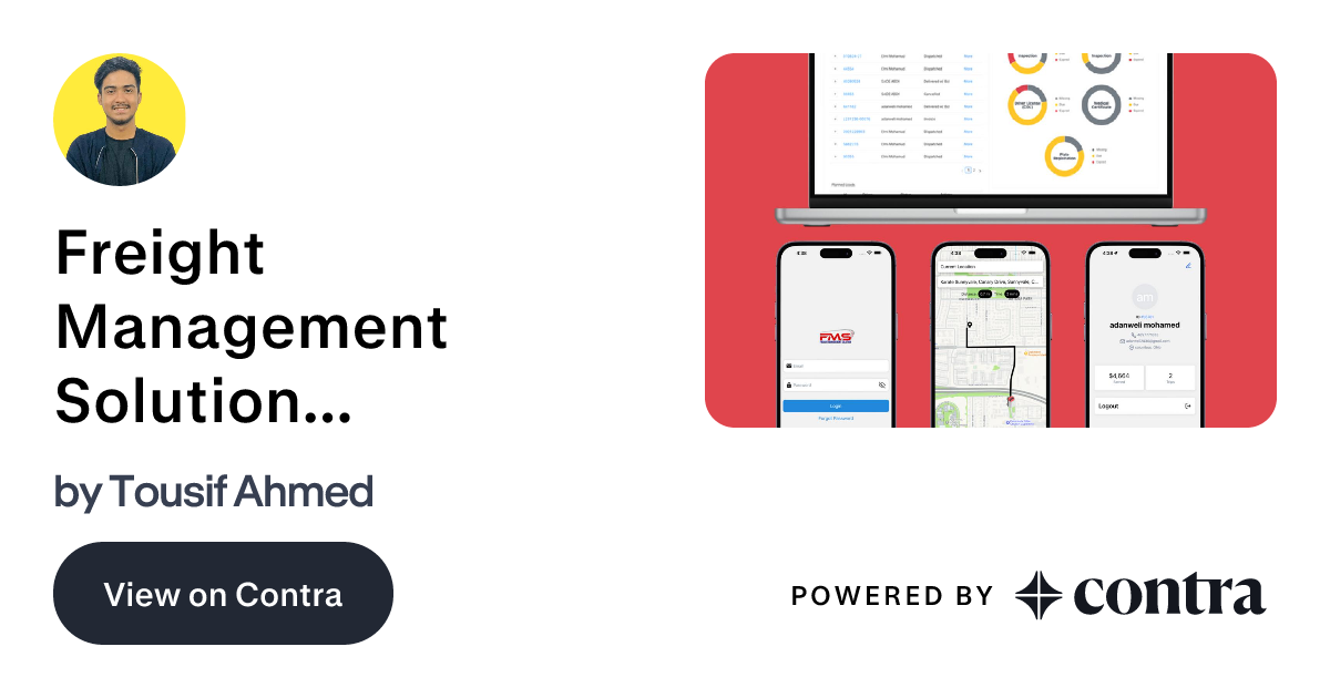 Freight Management Solution | Digital Freight Management System by Tousif Ahmed