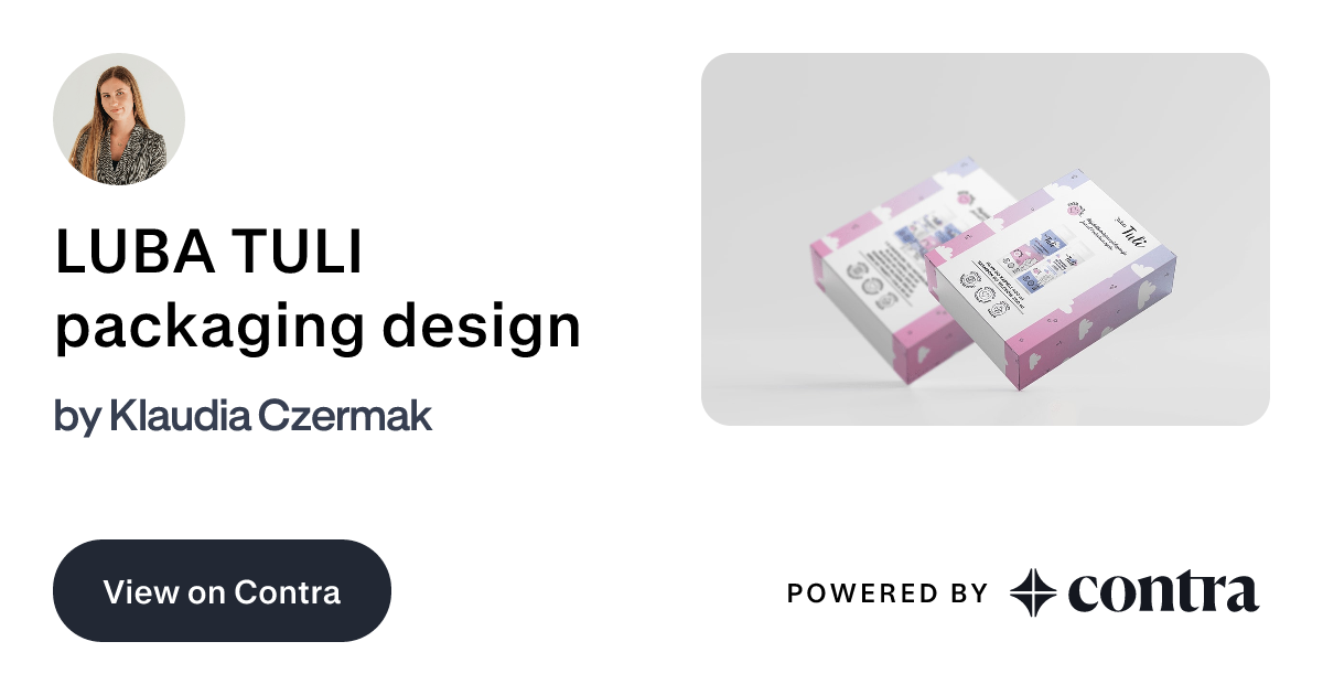 LUBA TULI packaging design by Klaudia Czermak