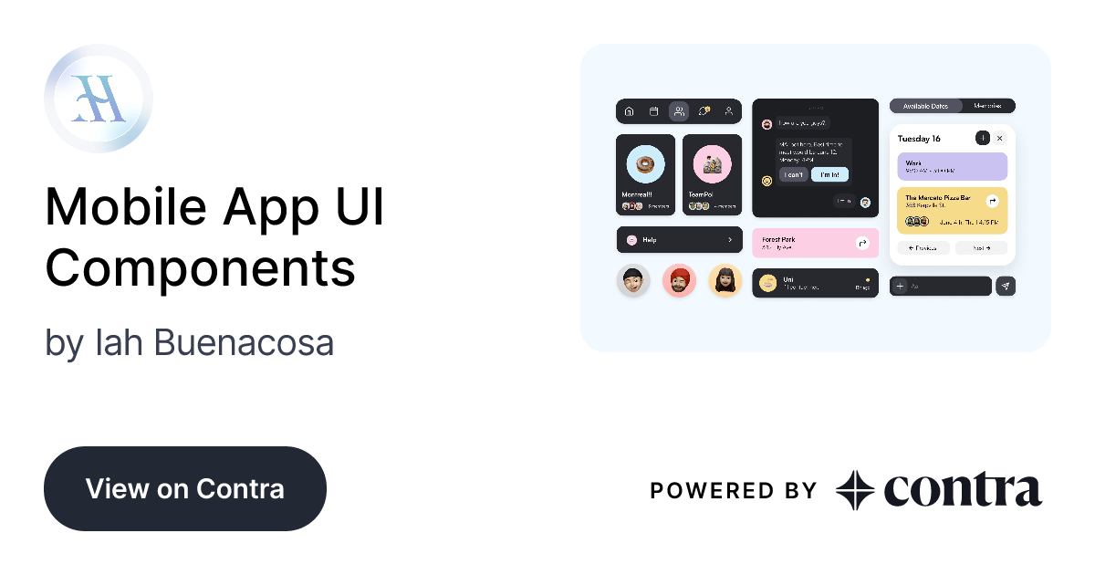 Mobile App Ui Components By Iah Buenacosa 