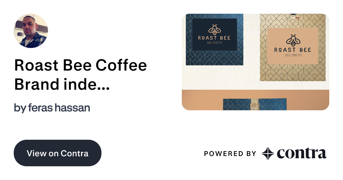 Roast Bee Coffee Brand indentity & Brand Packaging Design by feras hassan