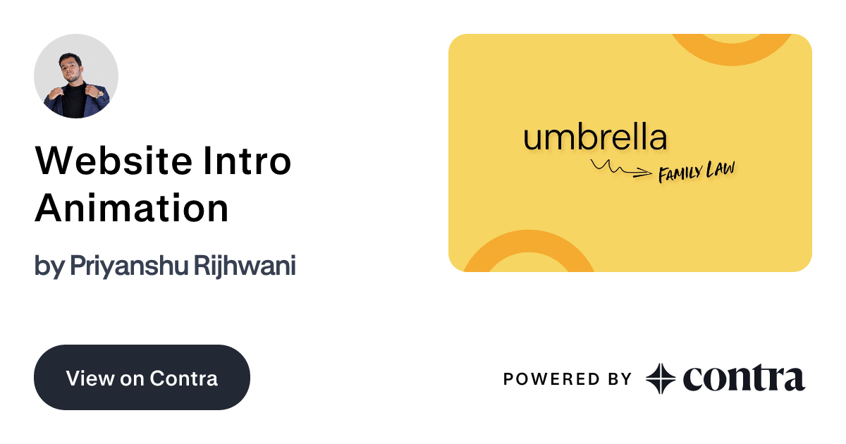 Website Intro Animation by Priyanshu Rijhwani