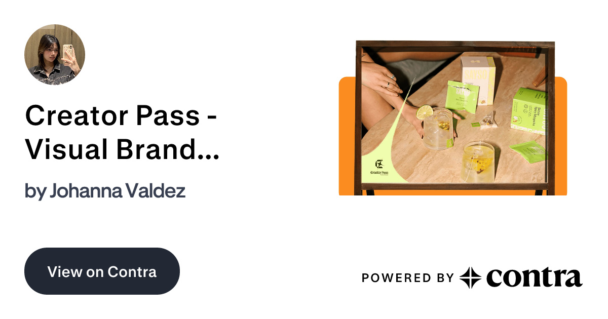 Creator Pass - Visual Brand Design by Johanna Valdez