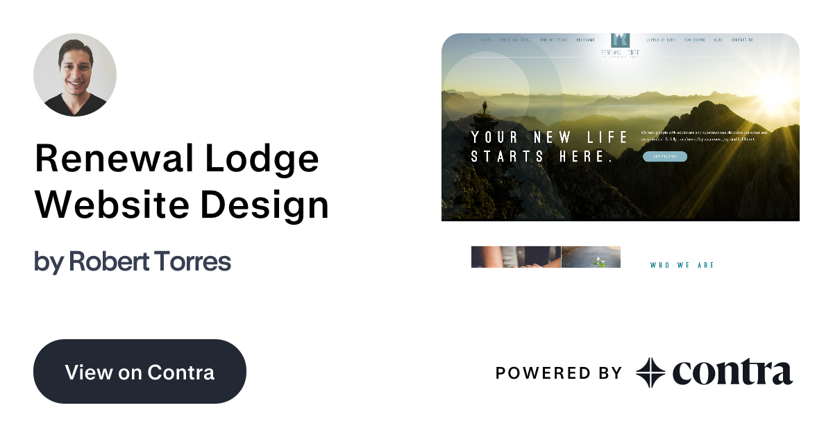 Renewal Lodge Website Design by Robert Torres