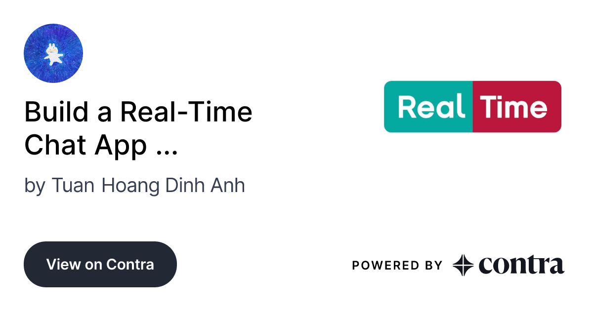 Build A Real Time Chat App Using Nodejs And Websocket By Tuan Hoang Dinh Anh 