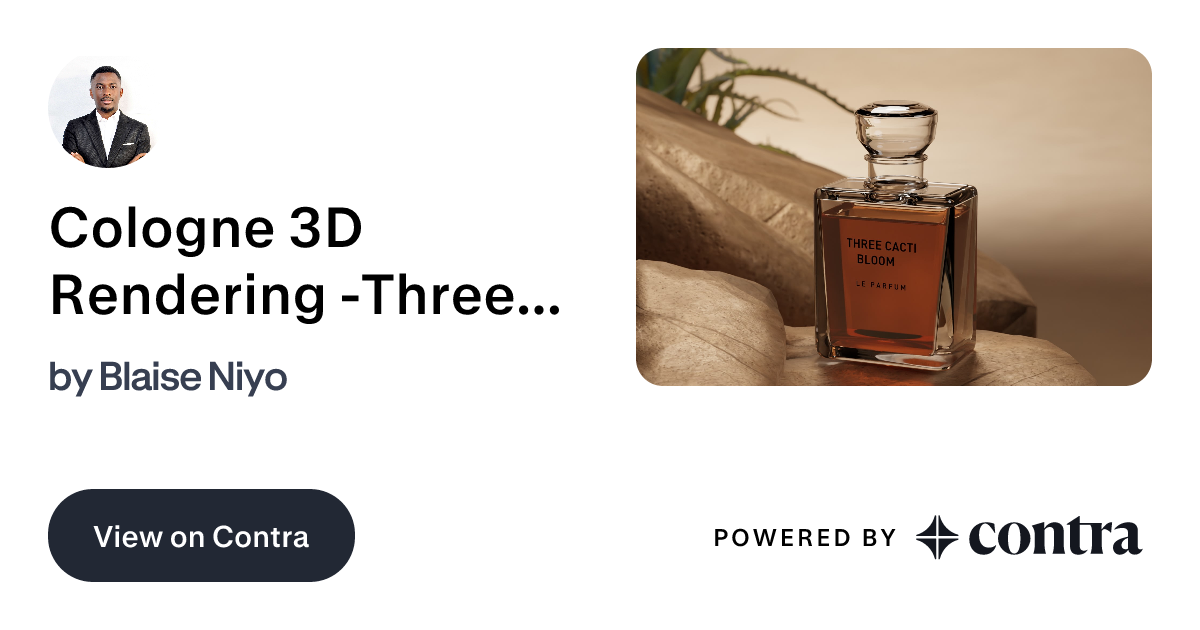 Cologne 3D Rendering -Three Cacti Bloom by Blaise Niyo