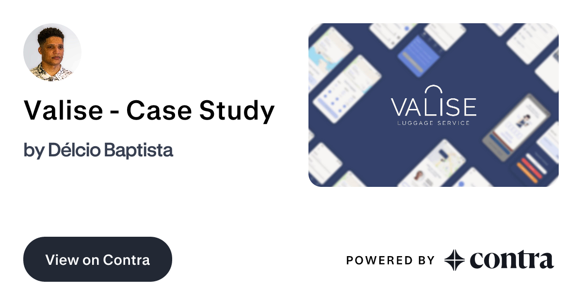 Valise - Case Study by Délcio Baptista