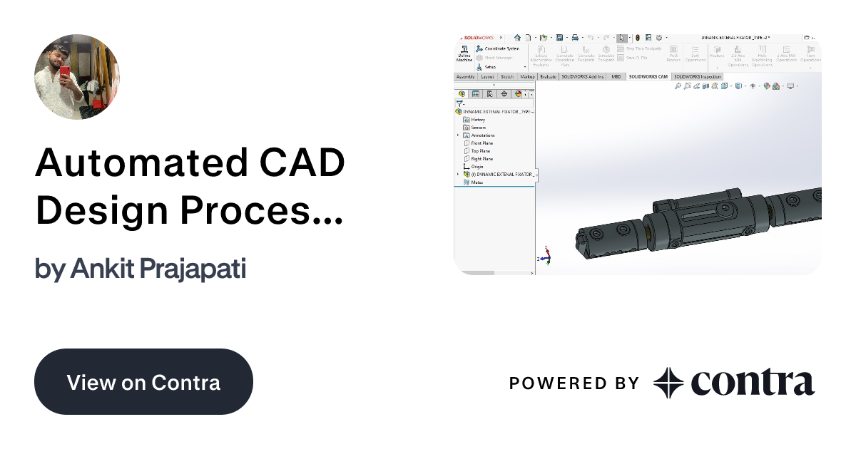 Automated CAD Design Process Optimization Case Study by Ankit Prajapati