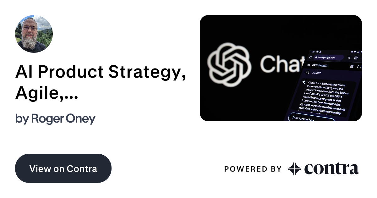 AI Product Strategy, Agile, Cloud Engineering by Roger Oney