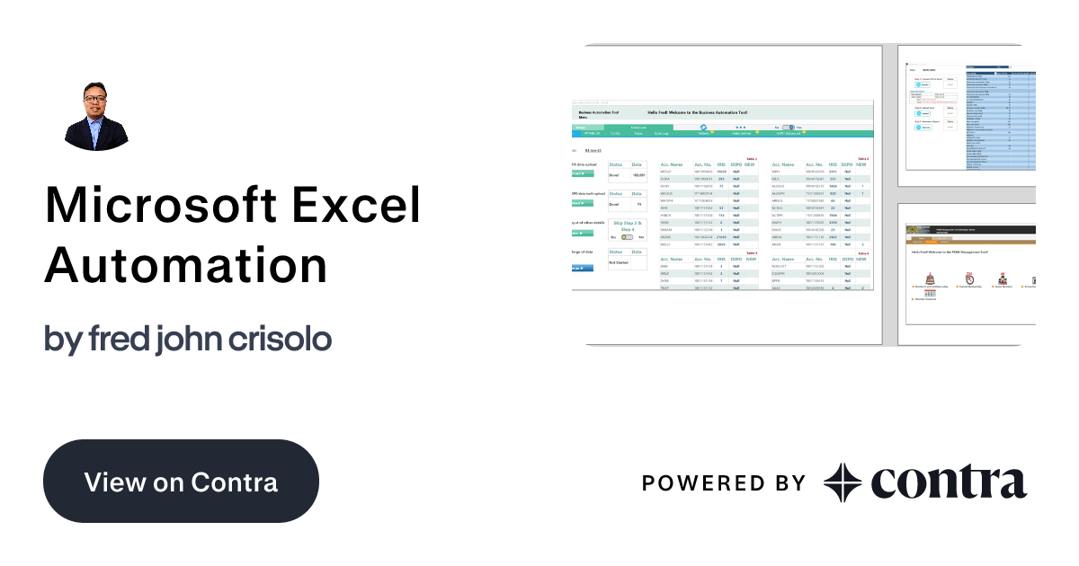 Microsoft Excel Automation By Fred John Crisolo