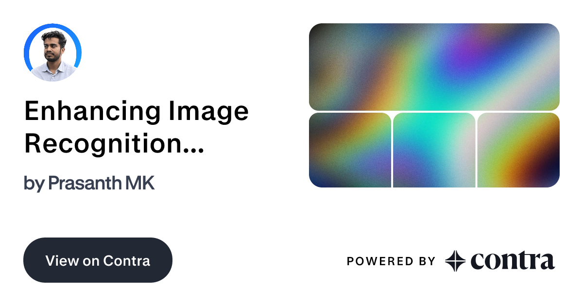 Enhancing Image Recognition System With Ai Algorithms By Prasanth Mk