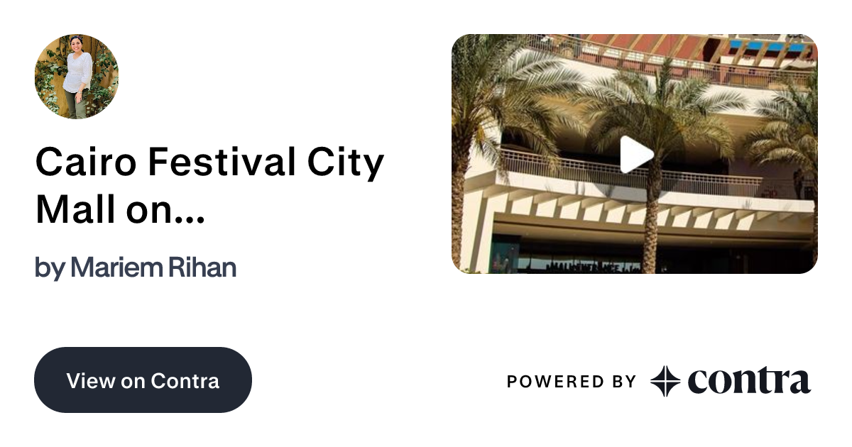 Cairo Festival City Mall on Instagram‎: “CFC Mall’s stunning vi… by ...