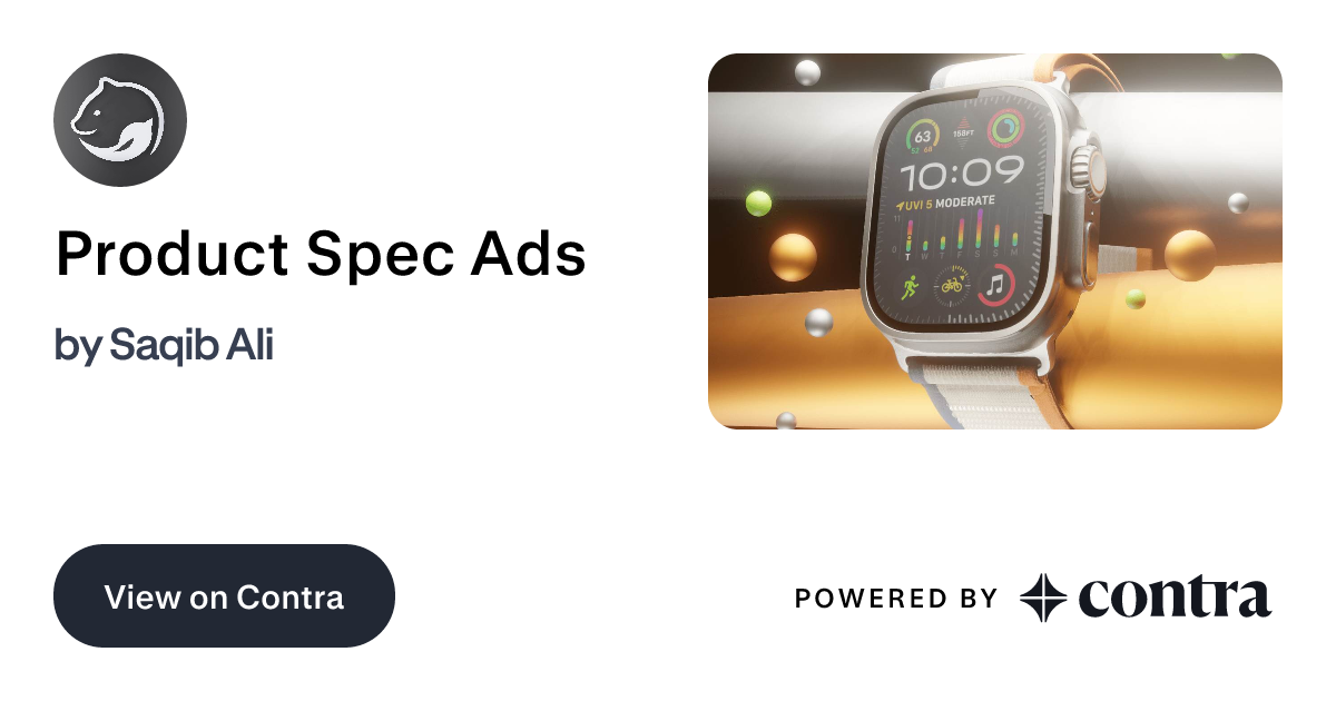 Product Spec Ads by Saqib Ali