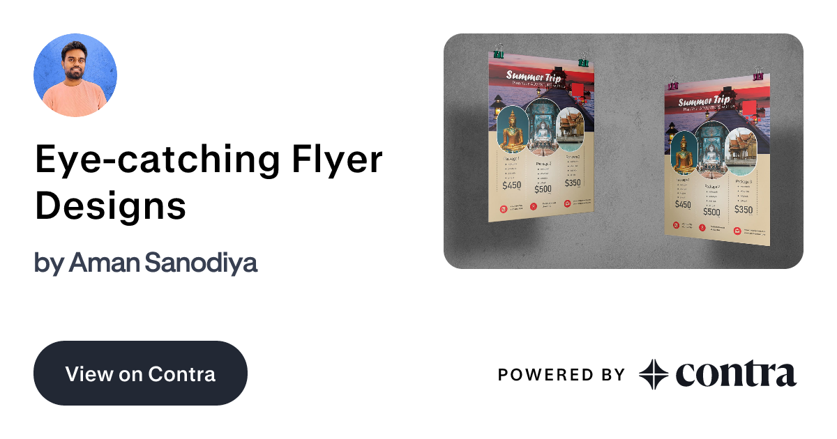 Eye-catching Flyer Designs by Aman Sanodiya