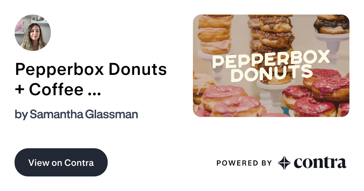 Pepperbox Donuts + Coffee | Brand Identity & Social Posts by Samantha Glassman
