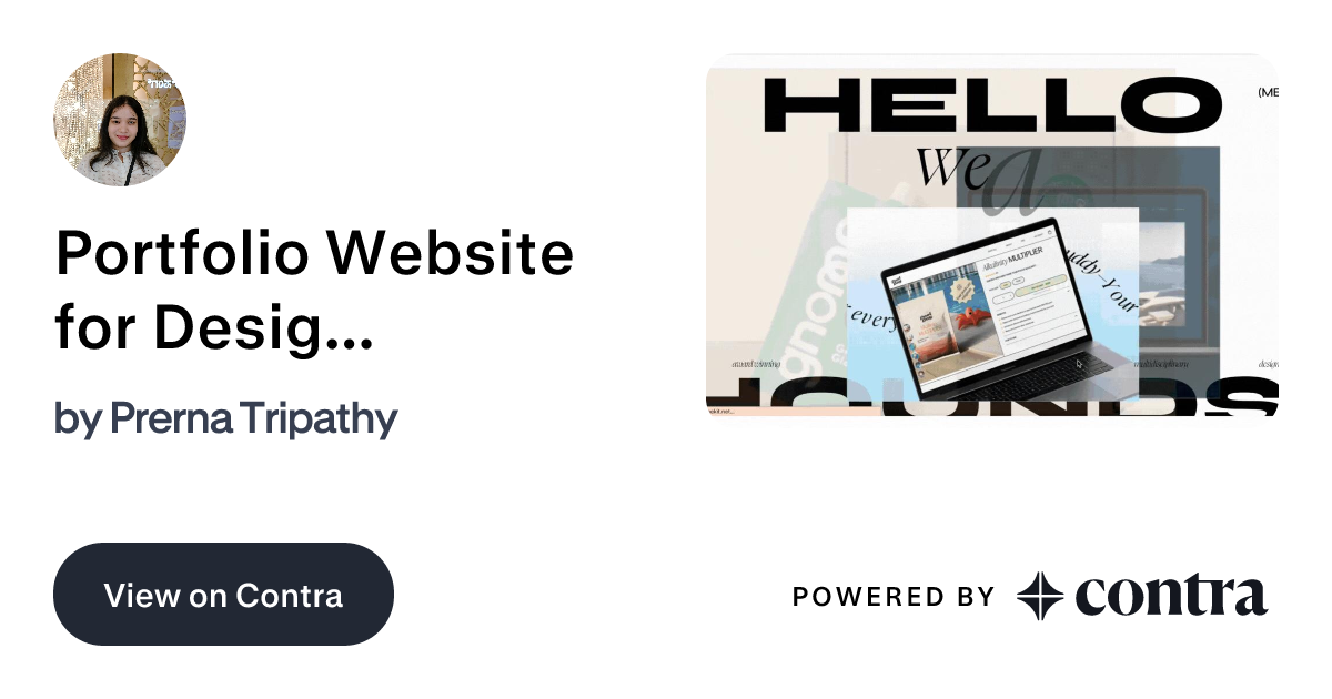 Portfolio Website for Design and Dev Studio with Animations by Prerna ...