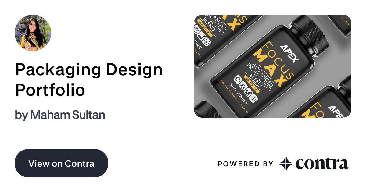 Packaging Design Portfolio by Maham Sultan