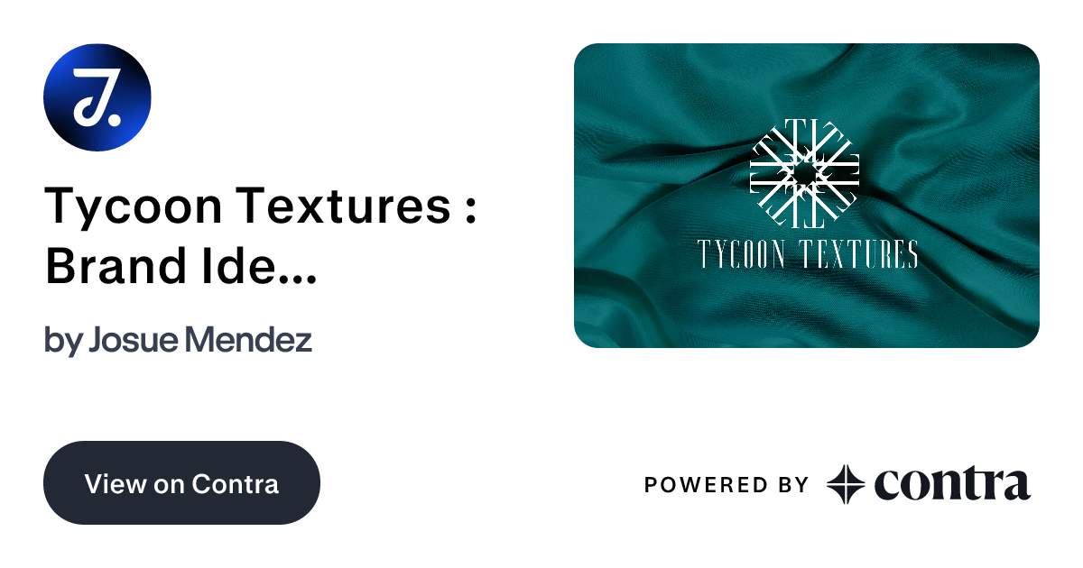 Tycoon Textures : Brand Identity by Josue Mendez