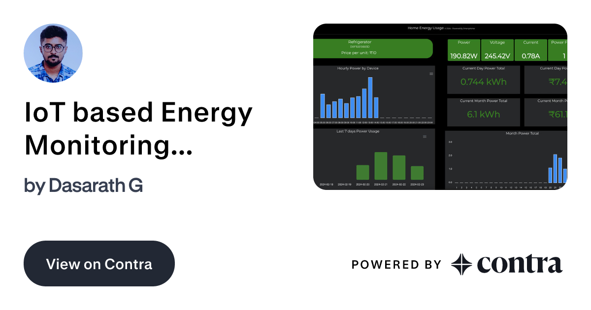 IoT based Energy Monitoring System using MERN stack and EMQX by Dasarath G