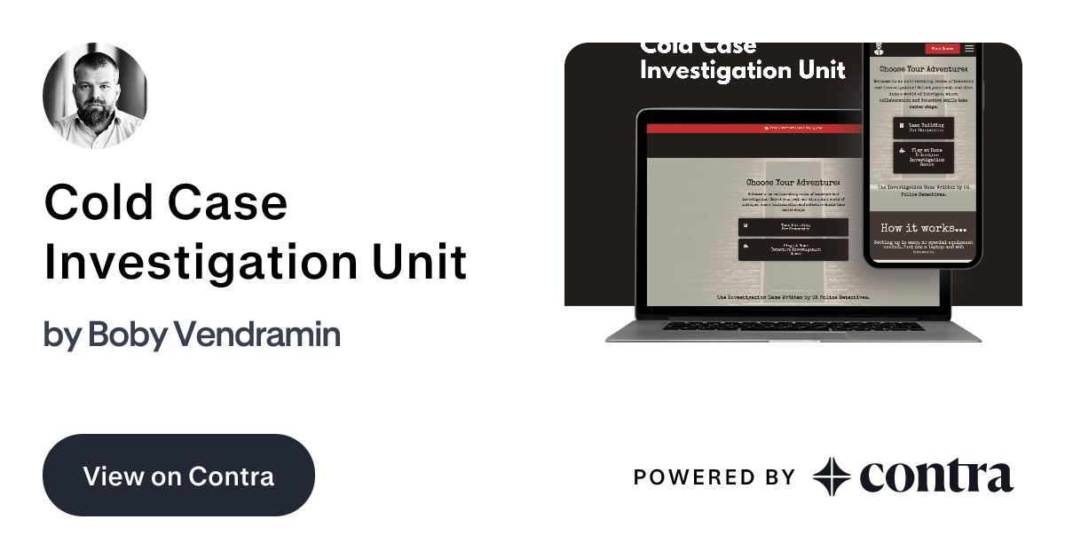 Cold Case Investigation Unit by Boby Vendramin