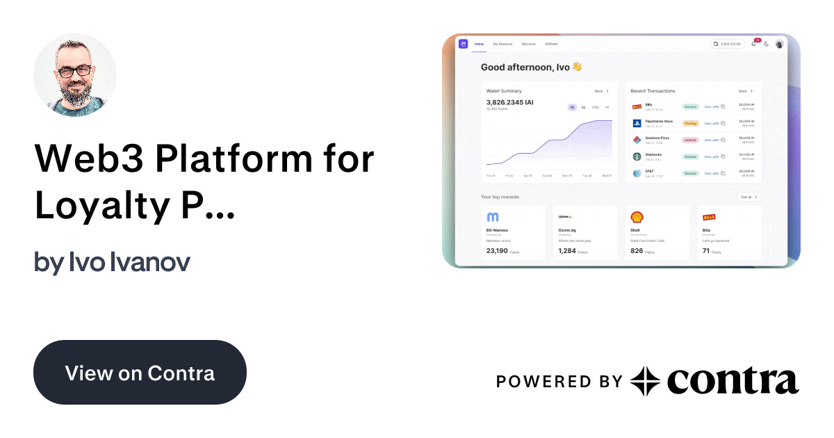Web3 Platform for Loyalty Programs by Ivo Ivanov