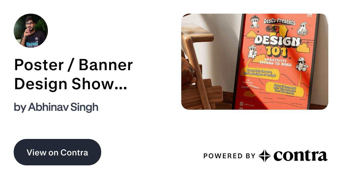 Poster / Banner Design Showcase by Abhinav Singh