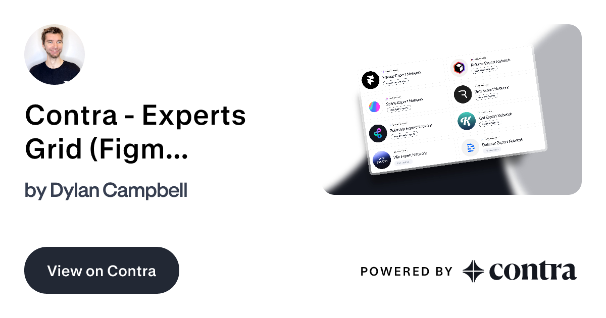 Contra - Experts Grid (Figma to Framer Component Development) by Dylan ...