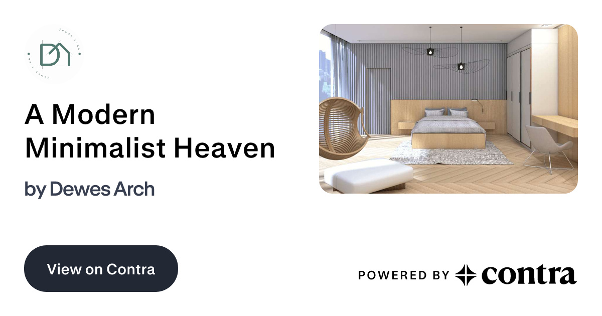 A Modern Minimalist Heaven by Dewes Arch