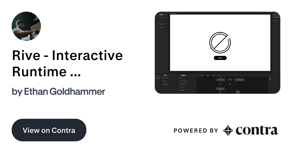 Rive - Interactive Runtime Animations by Ethan Goldhammer