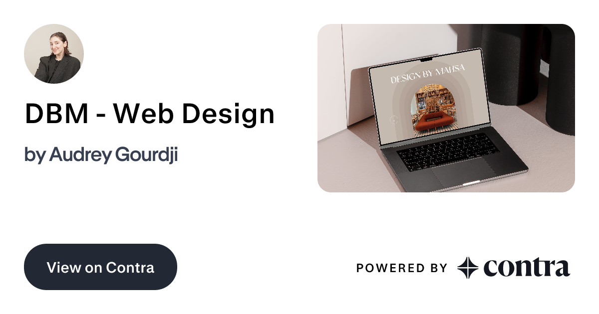 DBM - Web Design by Audrey Gourdji