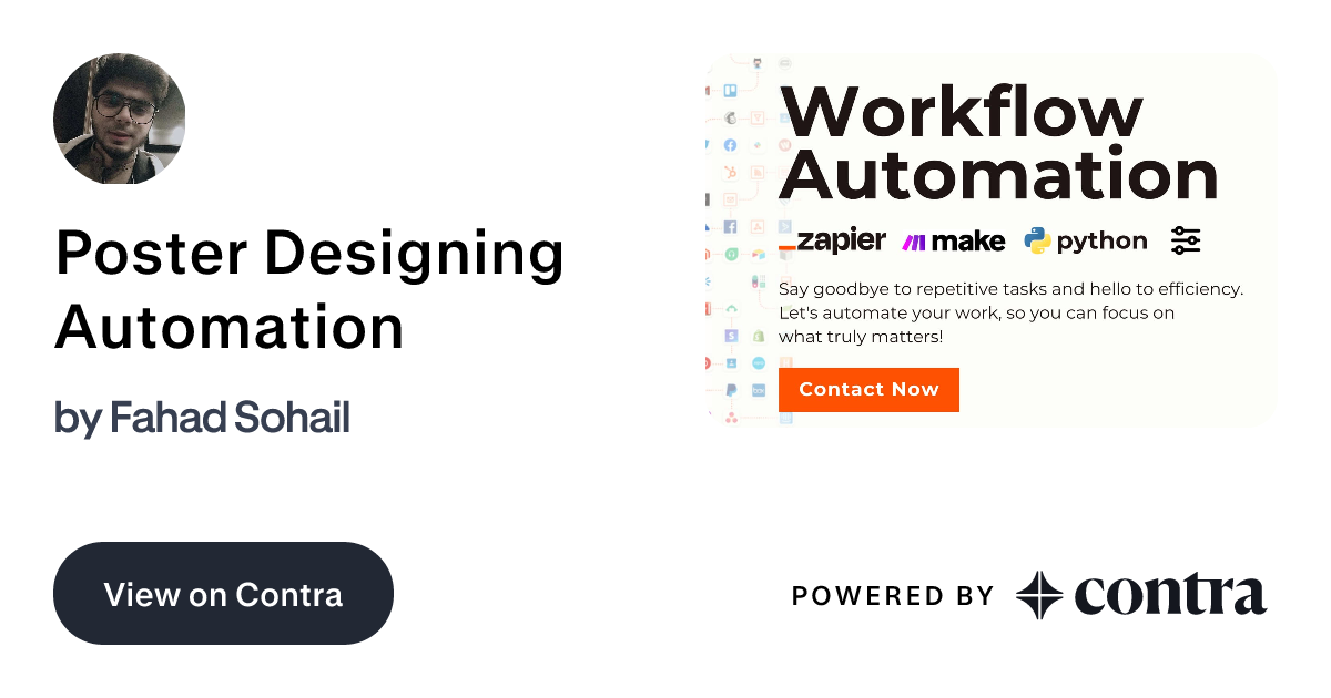 Poster Designing Automation by Fahad Sohail