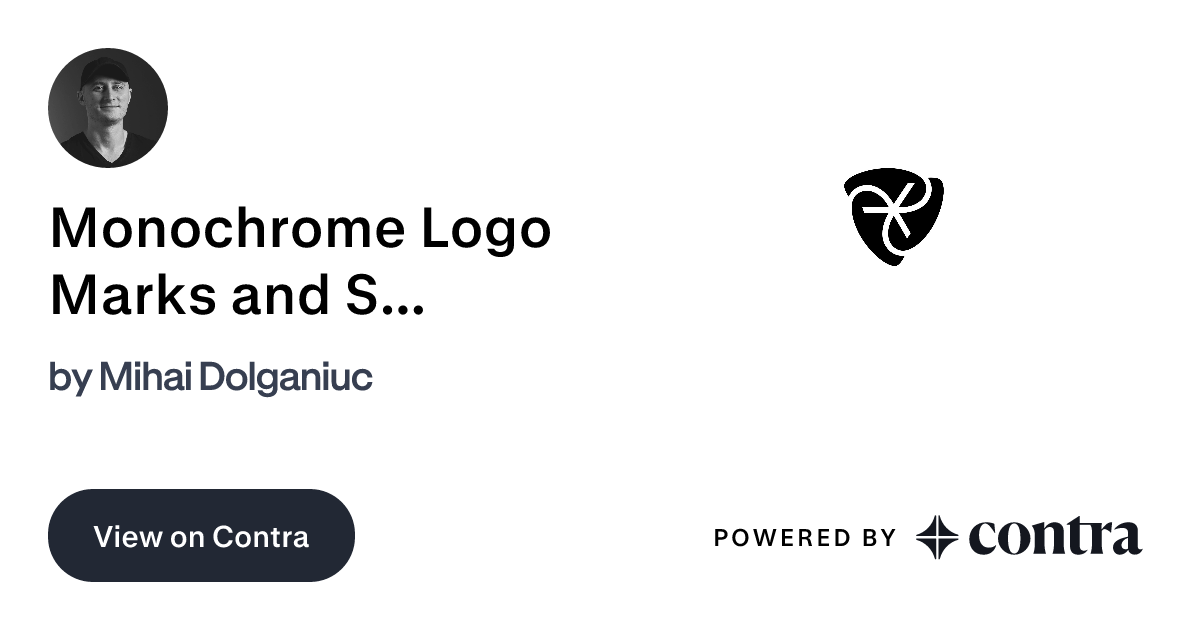 Monochrome Logo Marks and Symbols Collection by Mihai Dolganiuc