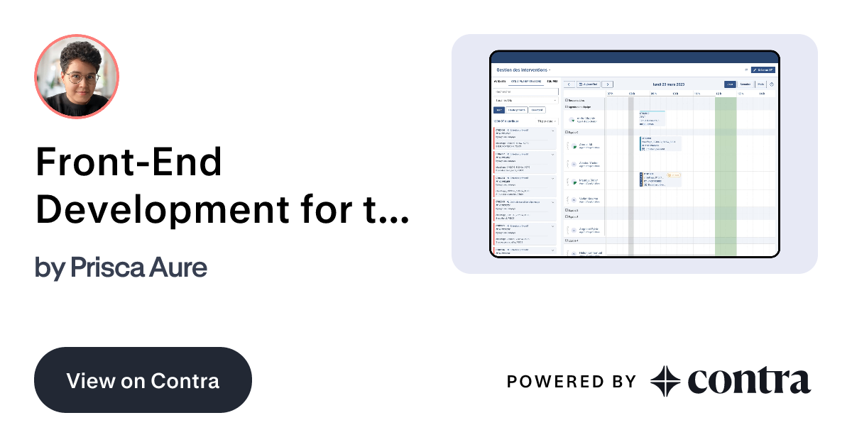 Front-End Development for the City of Paris by Prisca Aure